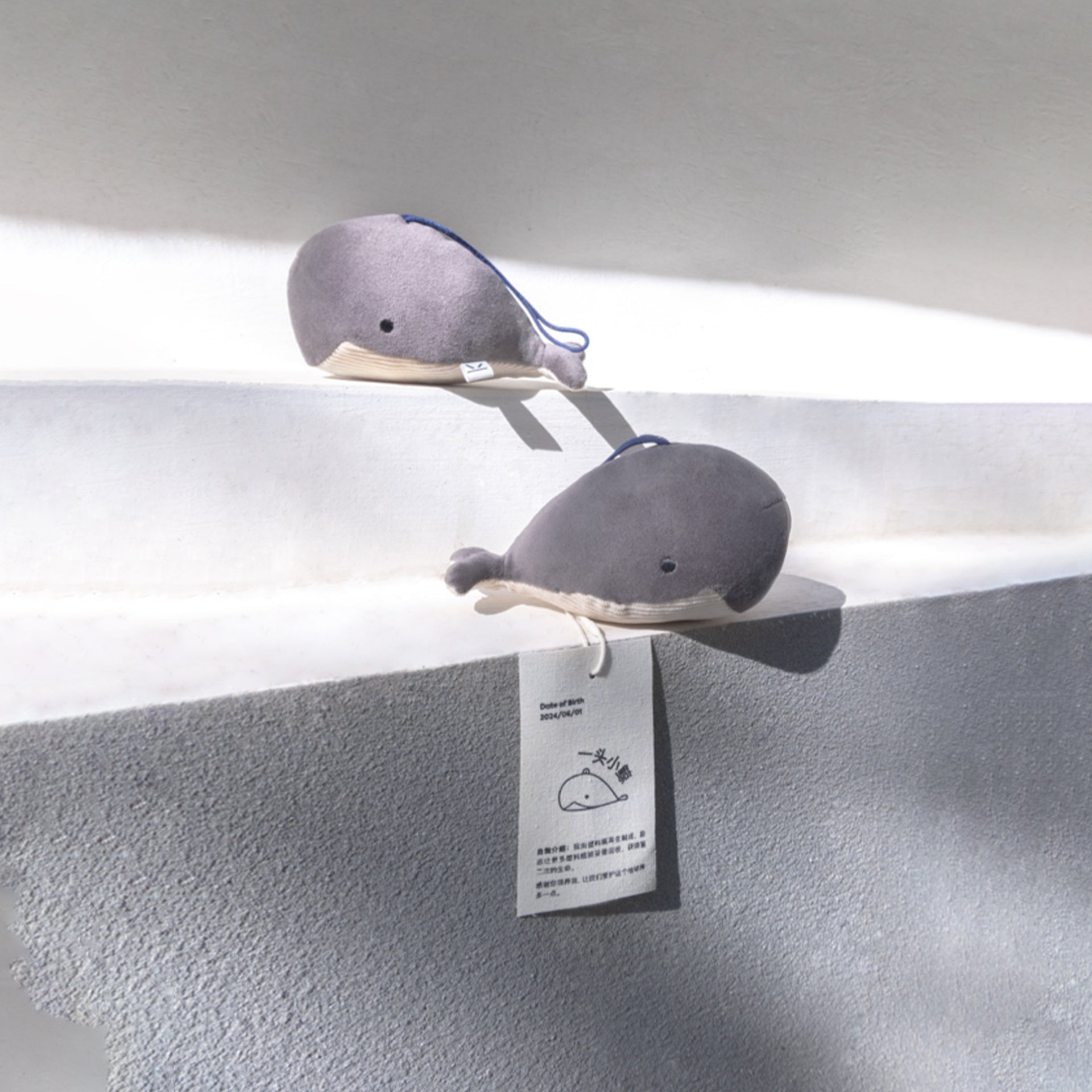 Eco Whale Keychain - Cute, Sustainable & Washable - PUPUPULA
